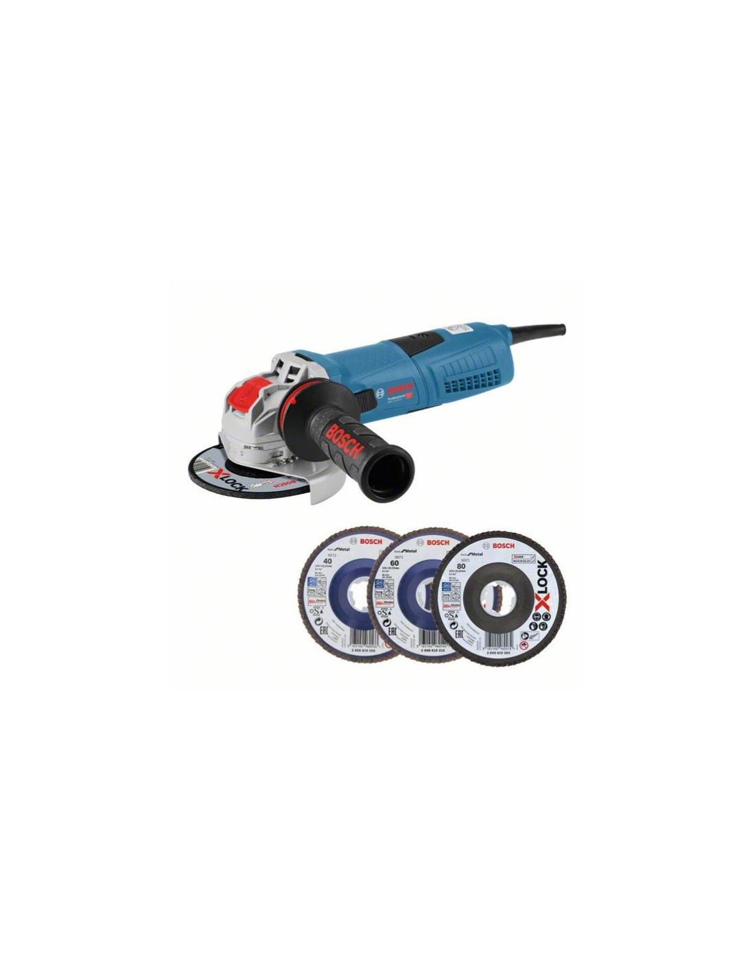 Meuleuse angulaire BOSCH GWX 13-125 S Professional X-LOCK Ø 125mm 1300W ...