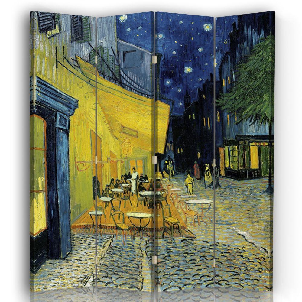 Paravento - Separè Terrazza Del Caffé La Sera cm. 145x170 (4 pannelli ...