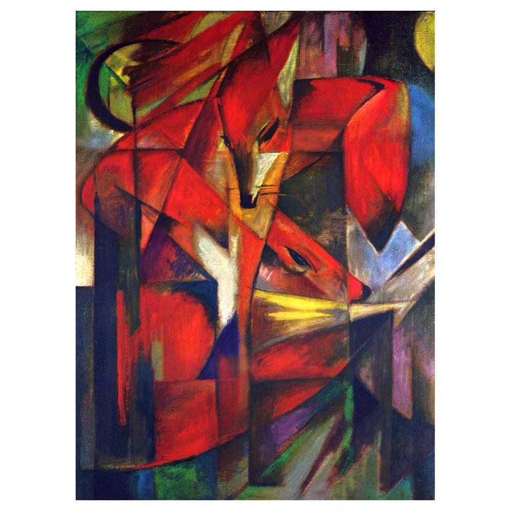 Stampa su tela - La Volpe - Franz Marc cm. 60x80 | Leroy Merlin