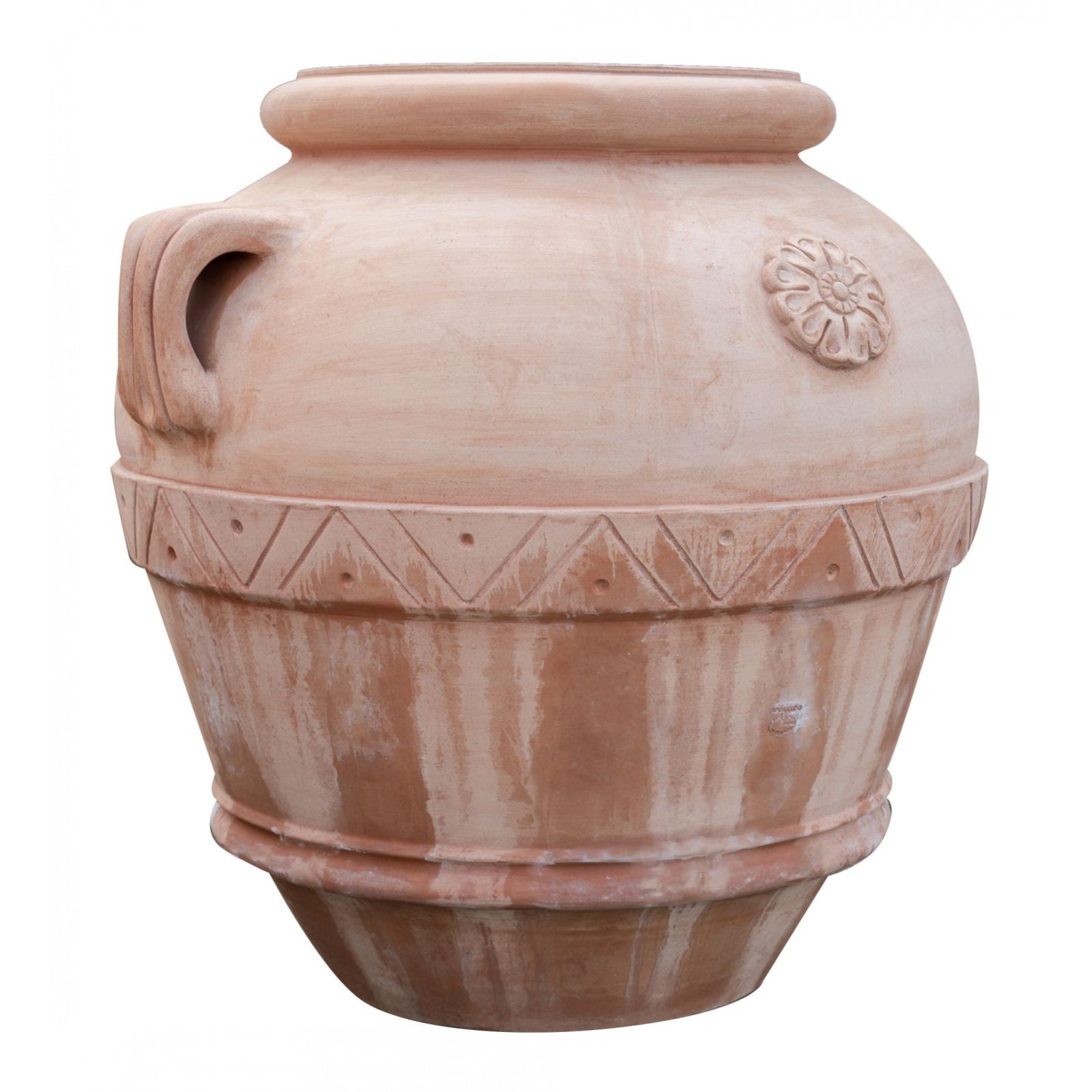 Jarre en terre cuite toscane vieillie L100xPR94xH100 cm Made in Italy | Leroy Merlin