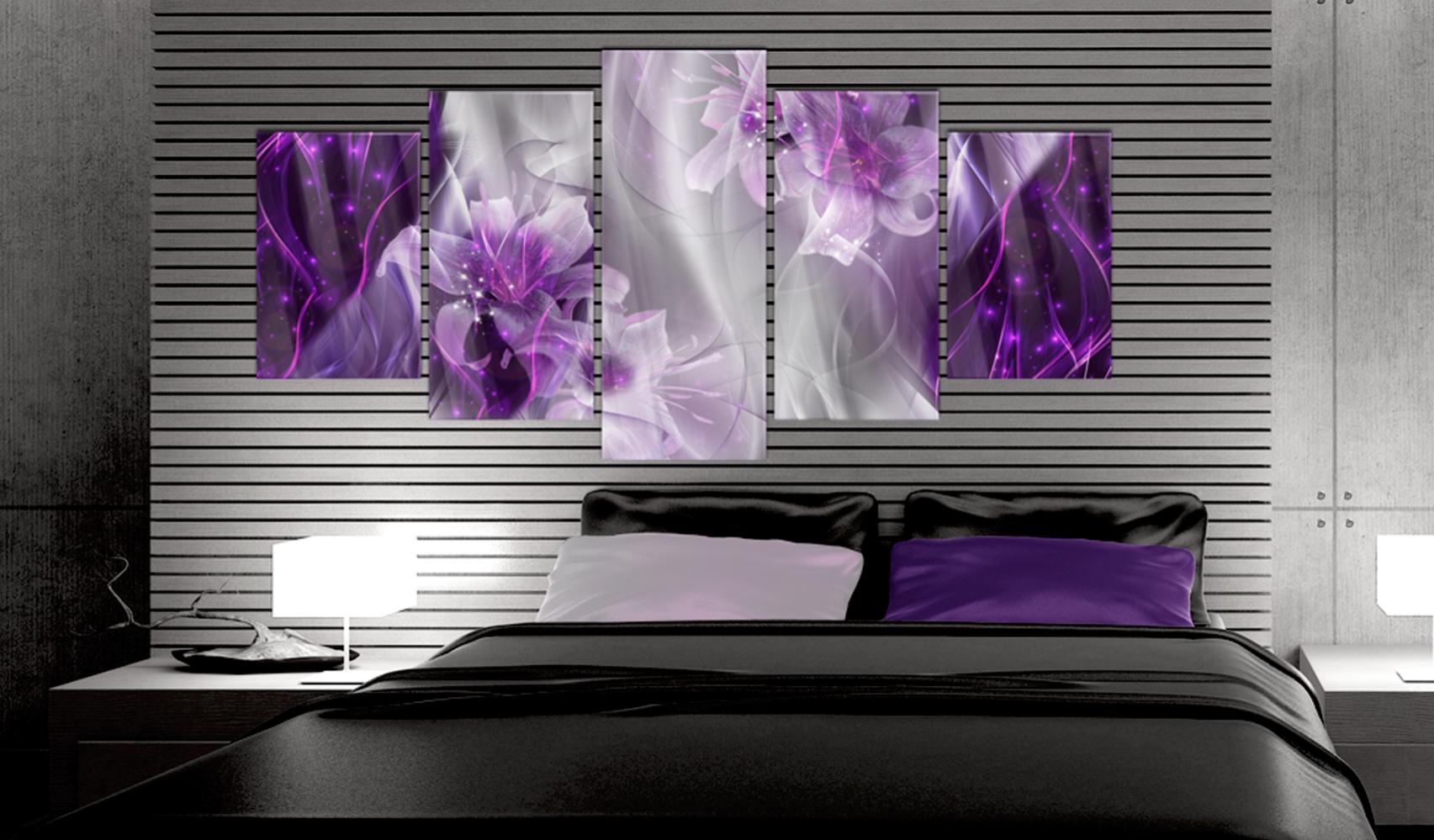 Quadri Su Vetro Acrilico - Purple Utopia [glass] - 200x100 | Leroy Merlin