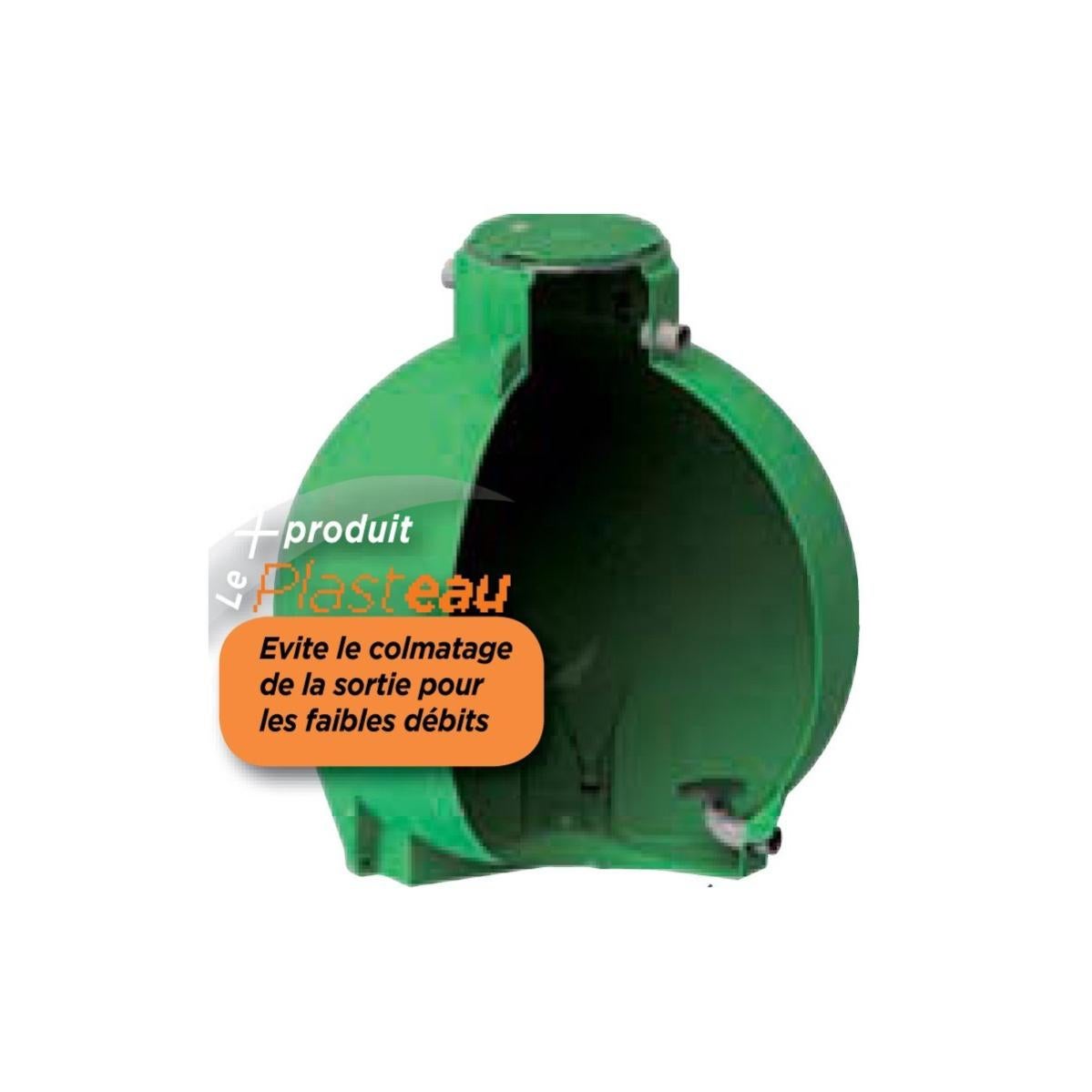 Ecoregul Cuve de régulation d'eau de pluie, sortie basse à effet vortex ...