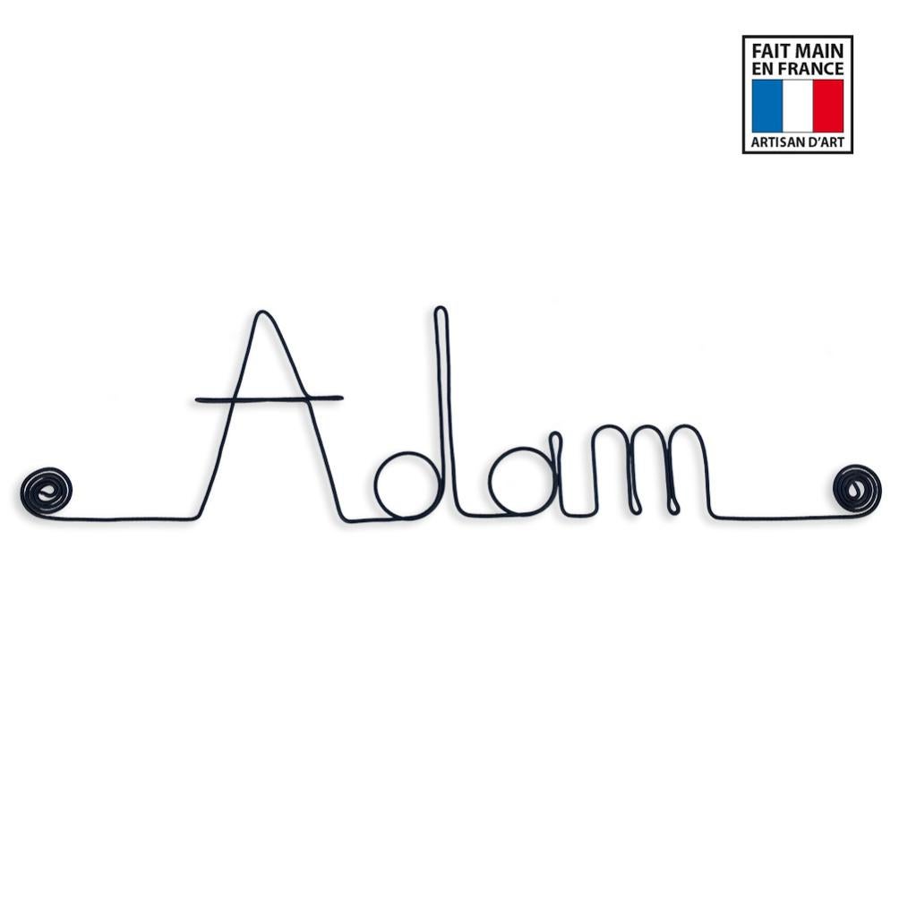Prénom en fil de fer "Adam" - Autre prénom sur demande | Leroy Merlin