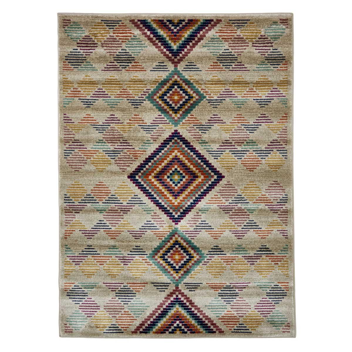Tappeto moderno camera da letto BOHO KILIM MULTI 140X200 | Leroy Merlin