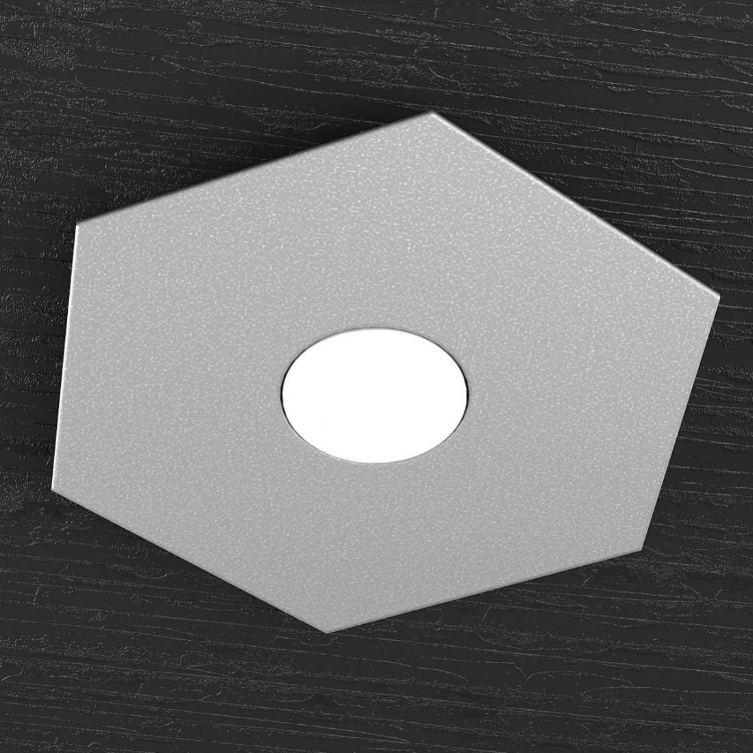 Applique moderno top light hexagon 1142 1l gx53 led metallo lampada ...