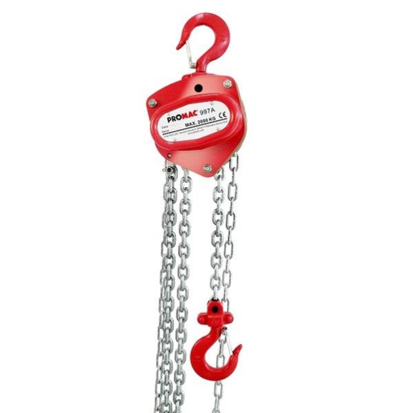Palan à chaînes charge 2000 Kg 997A Promac | Leroy Merlin