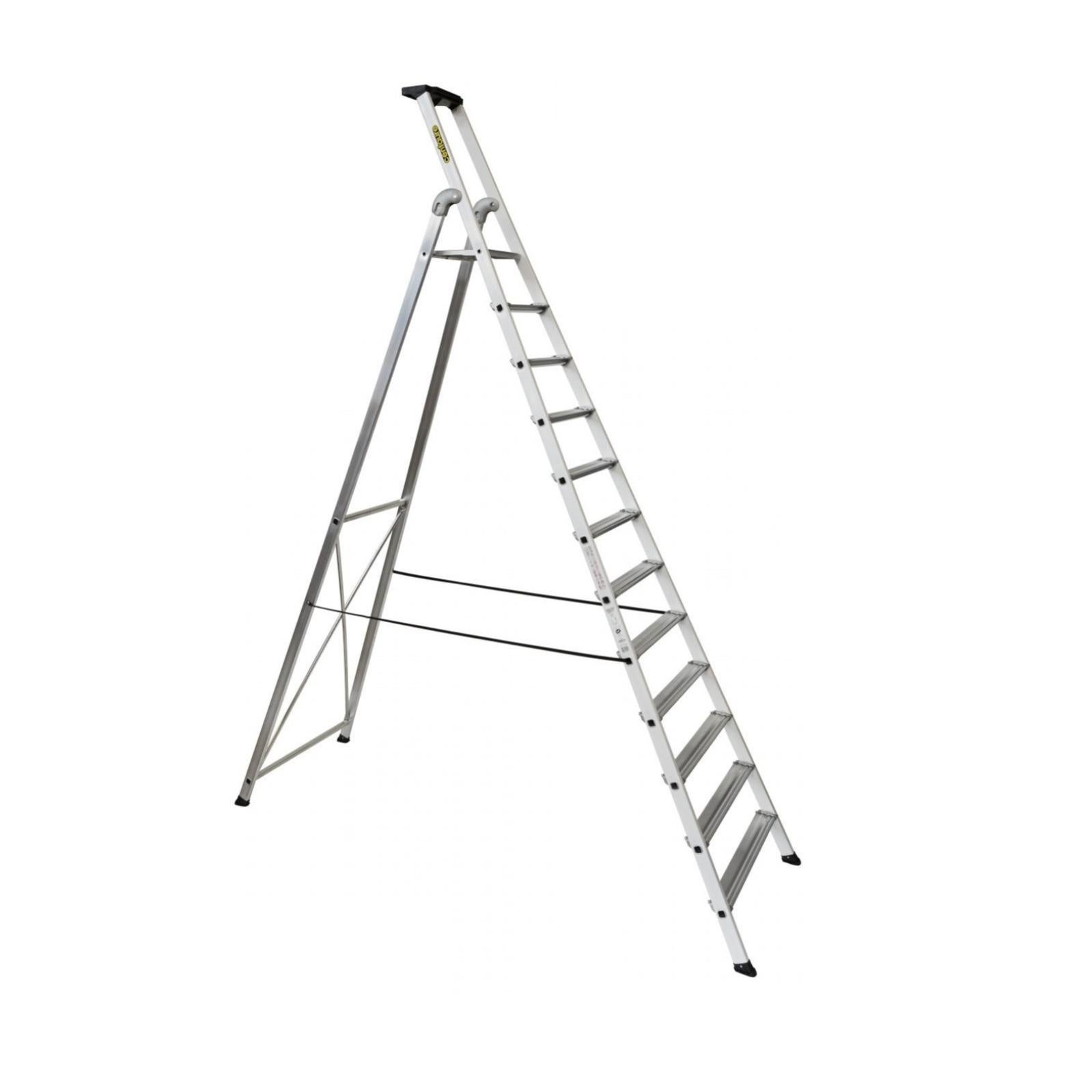 Escabeau aluminium laqué 12 marches hauteur d'accès maxi 4,65 m EXPERT ...