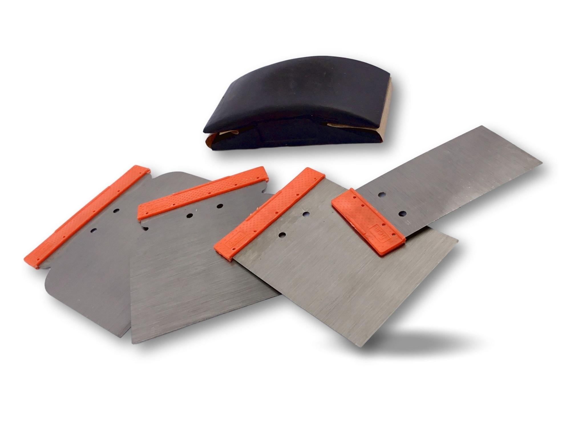 Trousse de couteaux de carrossier | Lot de 3 | Jeu de 4 spatules ...