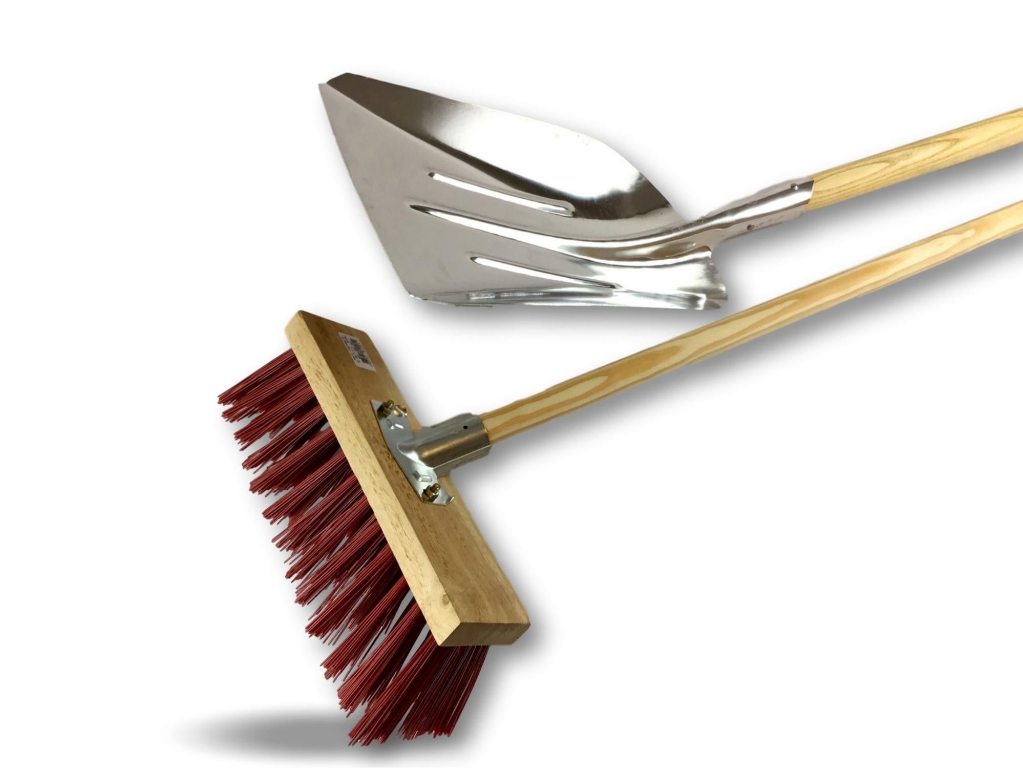 Balai de cantonnier manché + Pelle aluminium | Balai 32 cm | Piste ...