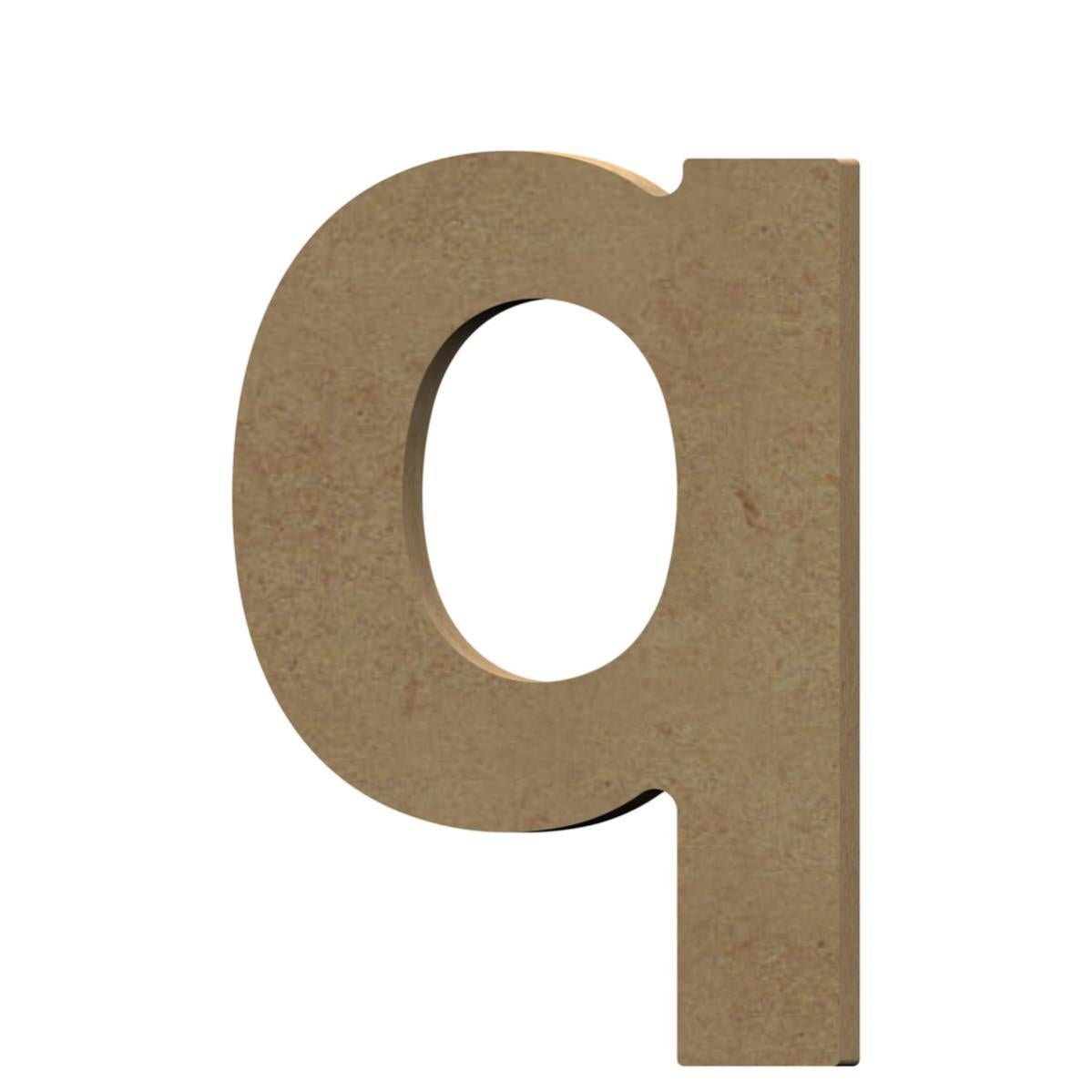 Lettre q minuscule mdf 9cm | Leroy Merlin