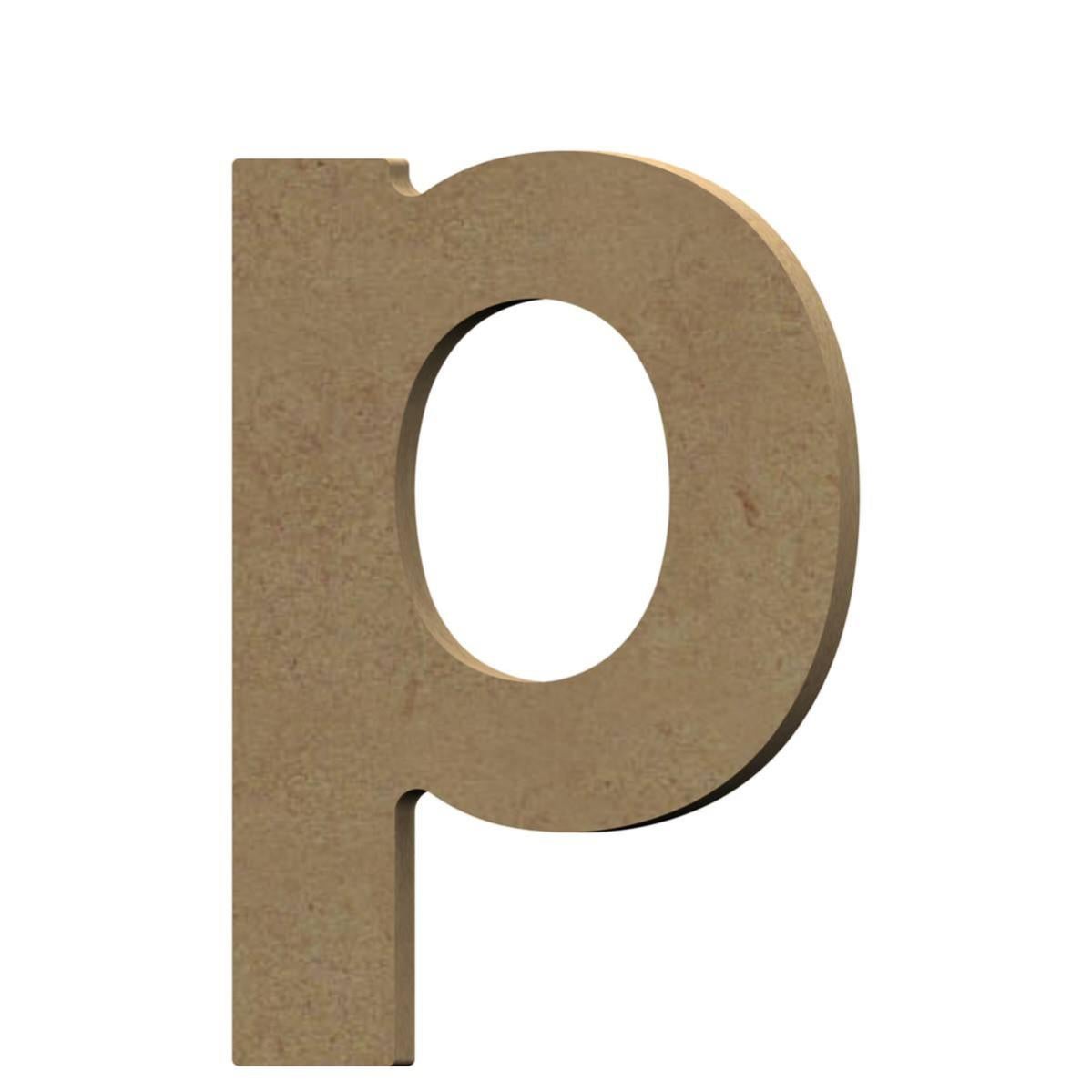 Lettre p minuscule mdf 9cm | Leroy Merlin