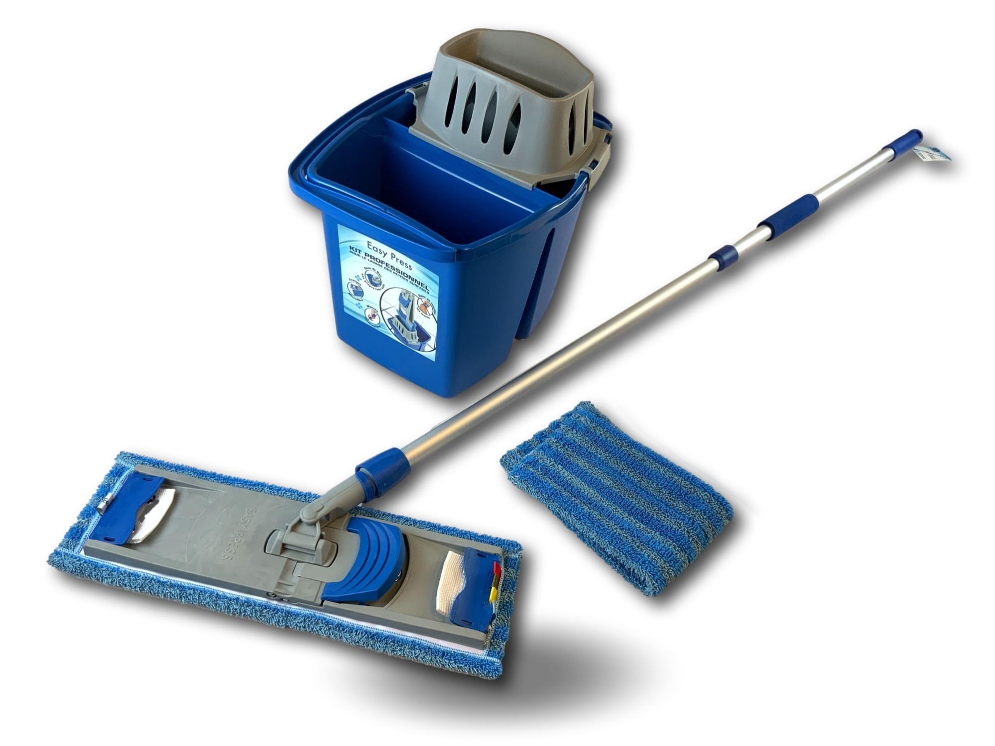 Lot de 3 | Kit lave sol easy press pro double compartiment | Nettoyage ...