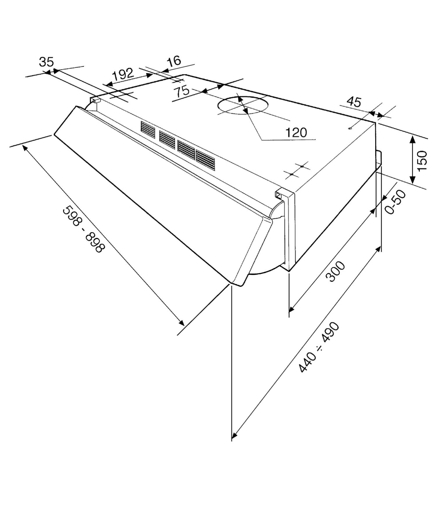 Smeg KSEIR62NE2 Cappa Cucina Aspirante Incasso Sottopensile 60 cm Nero ...