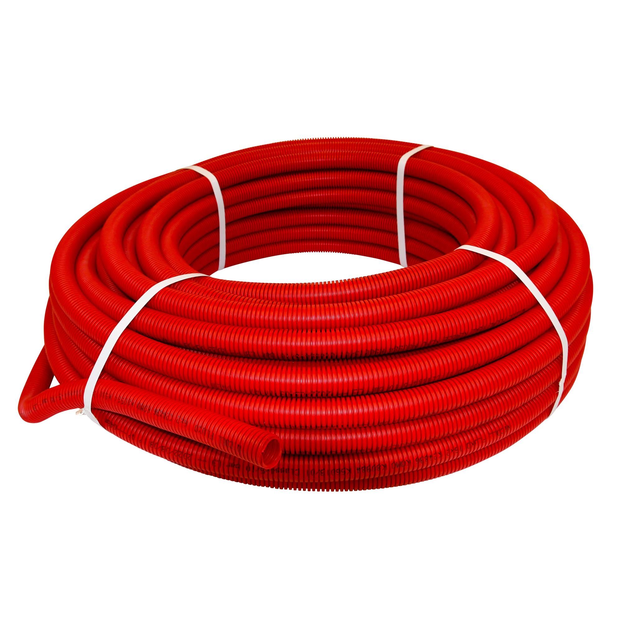 Tube multicouche Fluxo gainé rouge Ø26, en couronne de 50m, NICOLL | Bricoman