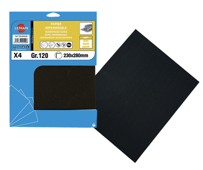 Feuille toile émeri Classic Larg. 230 Long. 280 Grain 100 Boite de 50 ...