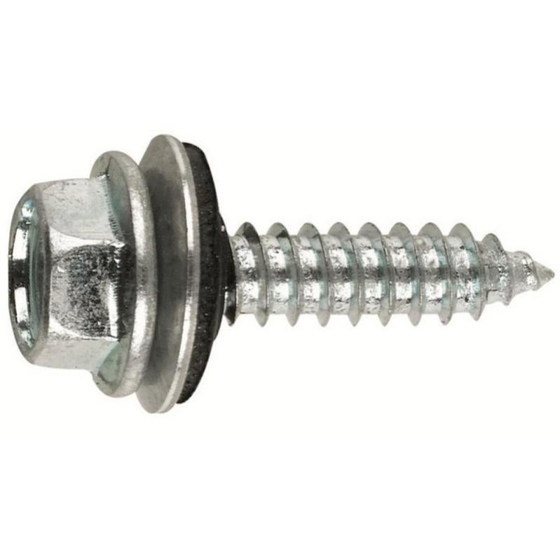 INDEX AUE166319 - Tornillo autorroscante cabeza hexagonal zincado con arandela P-16 6.3 x 19 ...