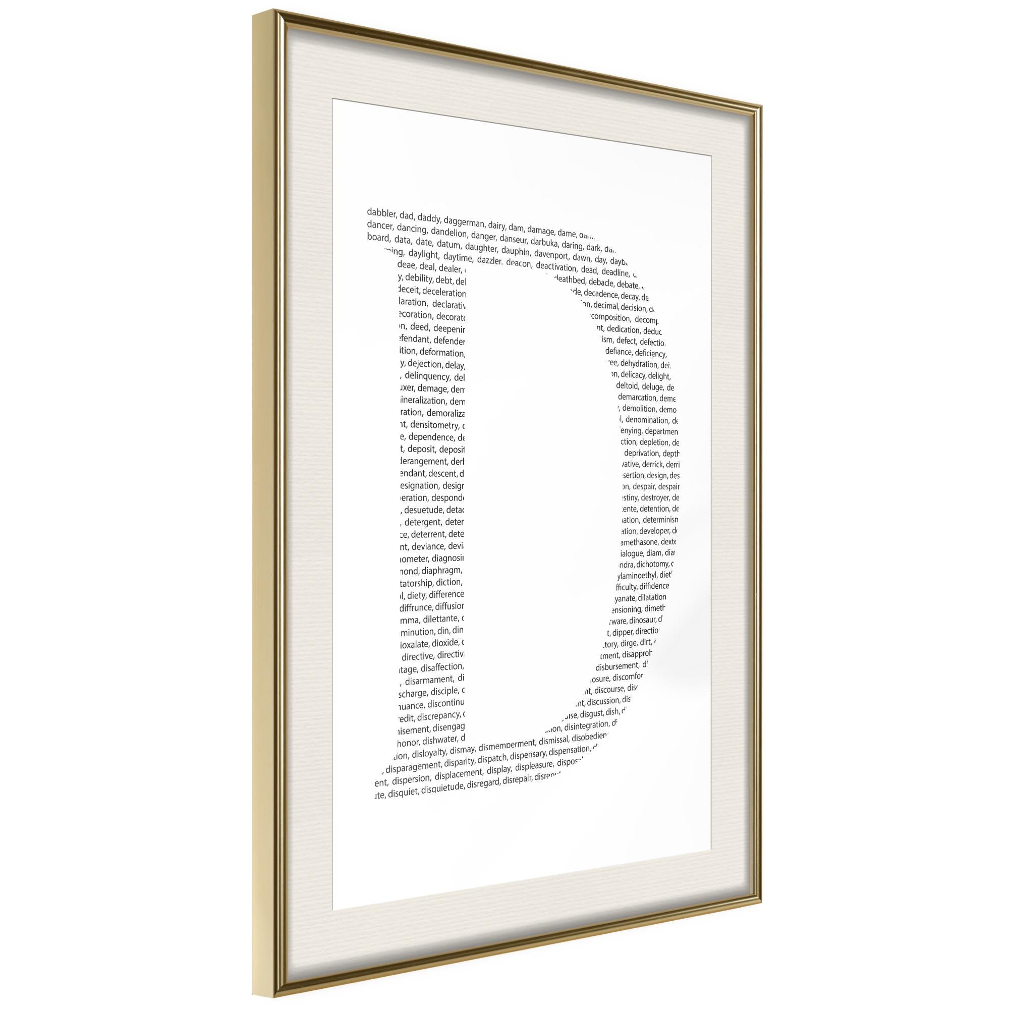 Poster - Letter D [poster] - 40x60 | Leroy Merlin