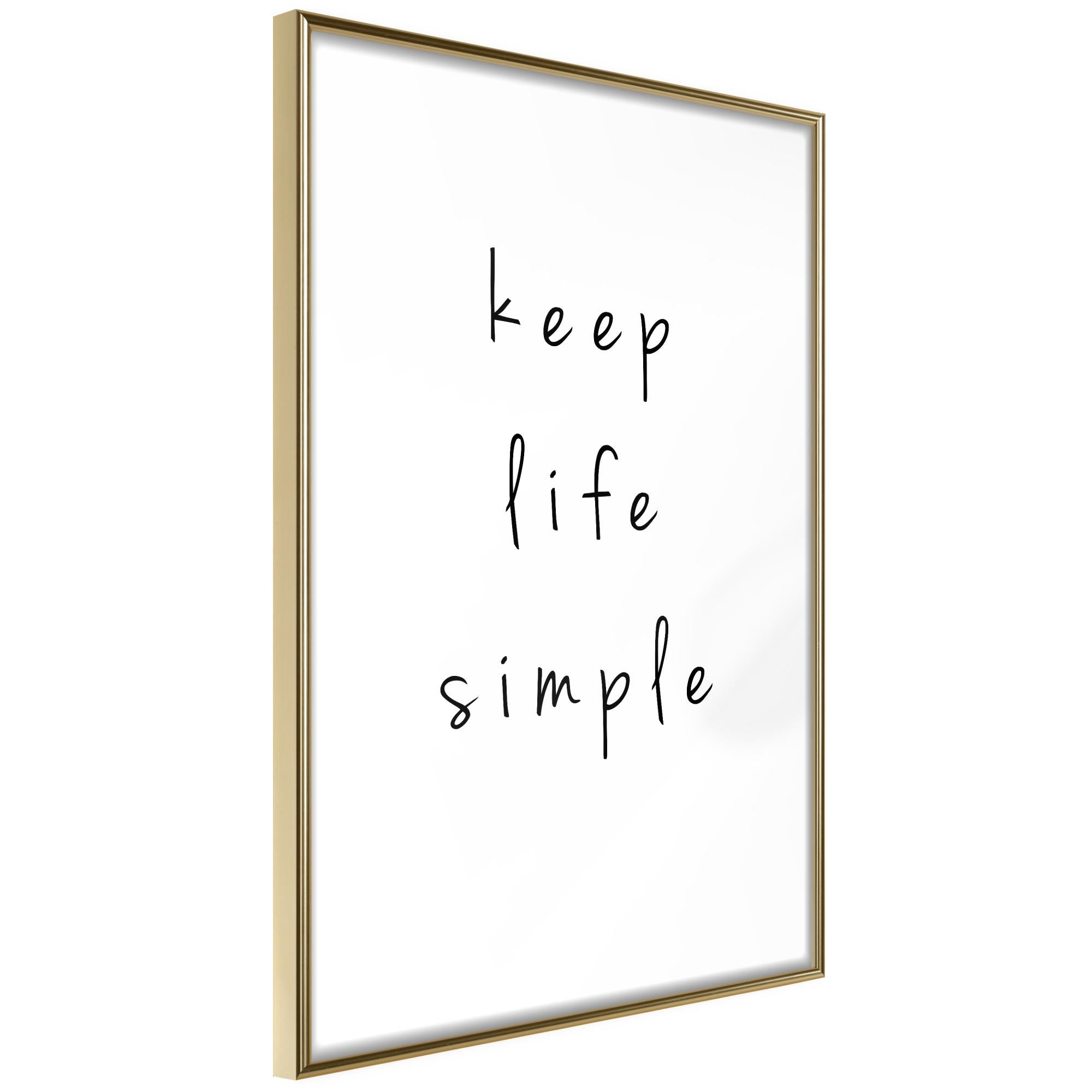 Poster - Keep Life Simple [poster] - 30x45 | Leroy Merlin