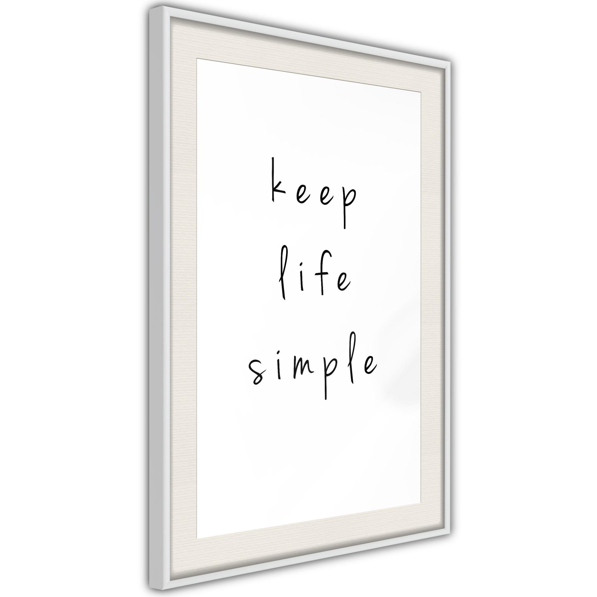 Poster - Keep Life Simple [poster] - 20x30 | Leroy Merlin