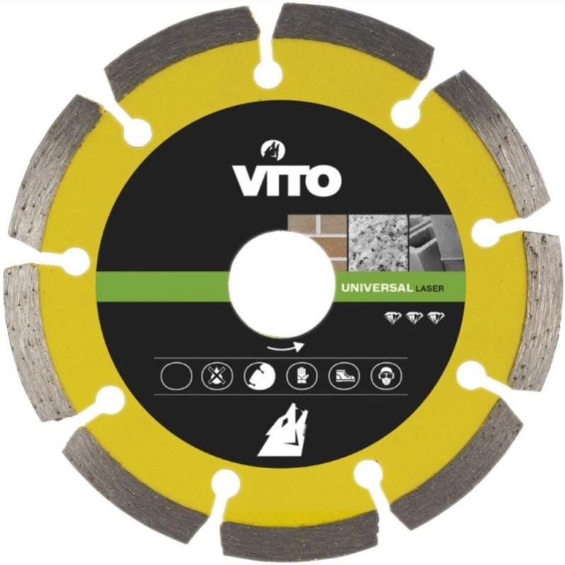 Disco laser diamantato universale VITO da 230 mm con lama da 22,5 mm ...