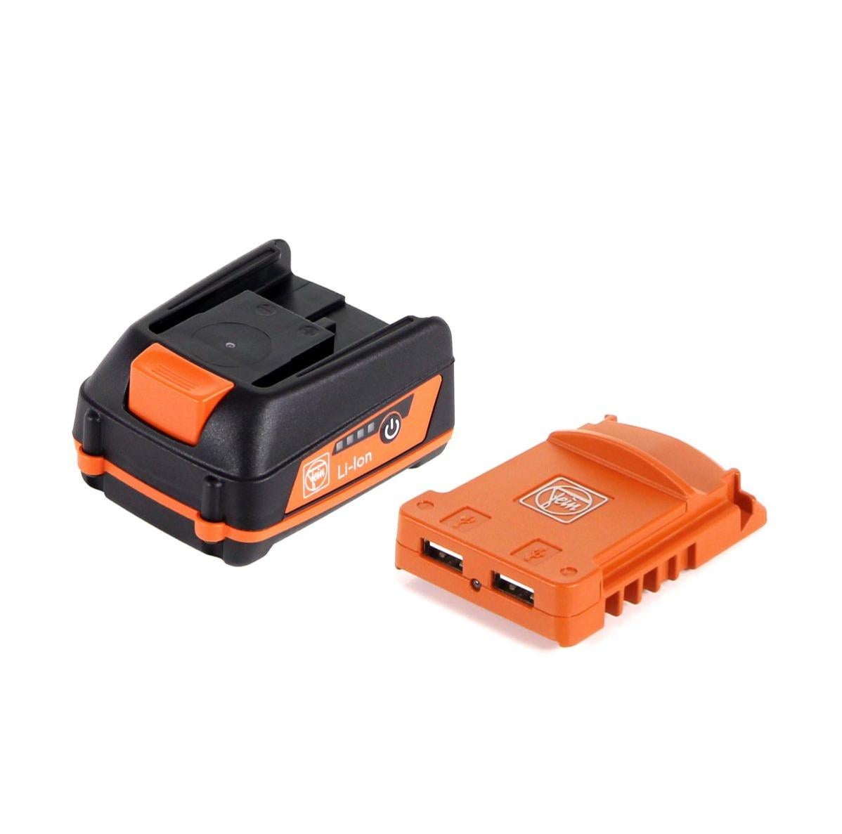FEIN STARTER SET USB EDITION 12V - 1x Batterie 3,0Ah + USB Adaptateur ...