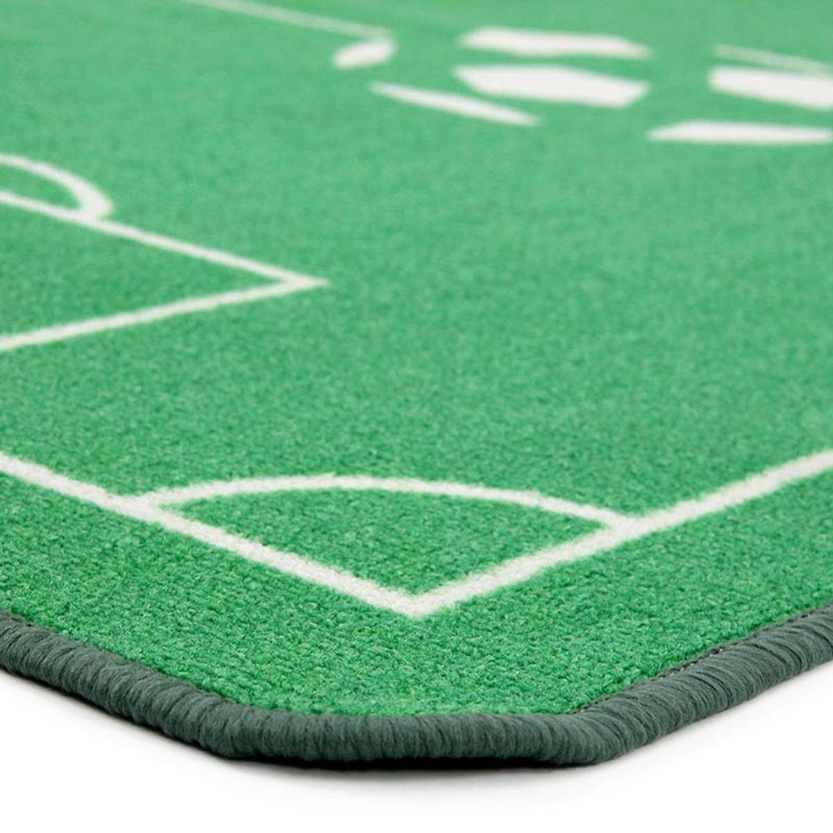 FOOTBALL - Tapis imprimé terrain de football vert 80x120 | Leroy Merlin