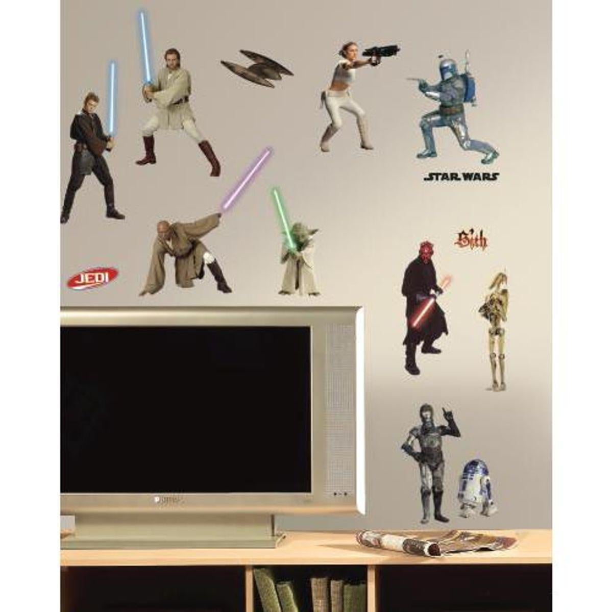 STAR WARS - Stickers repositionnables Jedi et Seigneurs Sith | Leroy Merlin