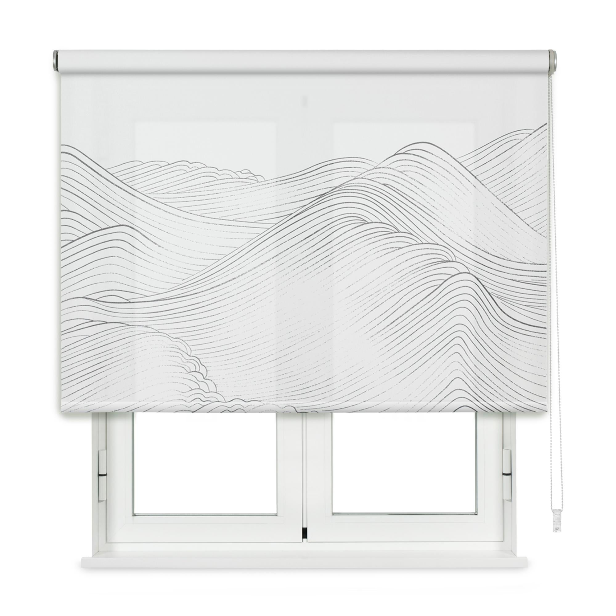 Estore de Rolo Translúcido Waves Branco 180 X 250cm | Leroy Merlin