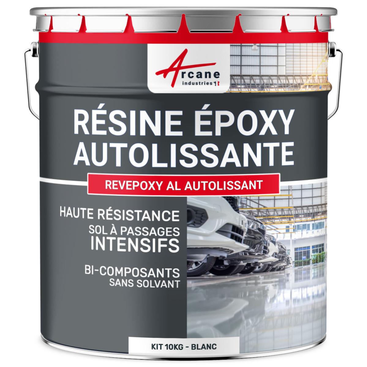 Résine Epoxy Autolissante Sols - Revepoxy Al - Blanc - 10 Kg - Arcane ...