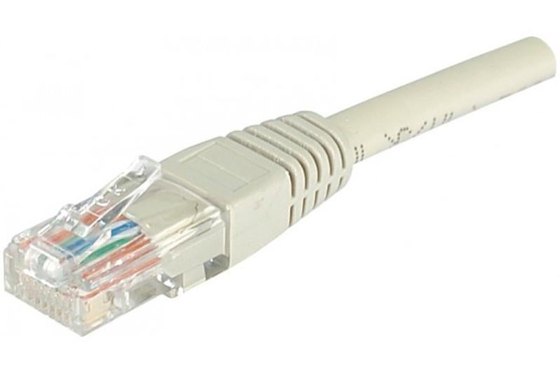Câble RJ45 Cat 6 Non blindé Beige 2 m | Leroy Merlin