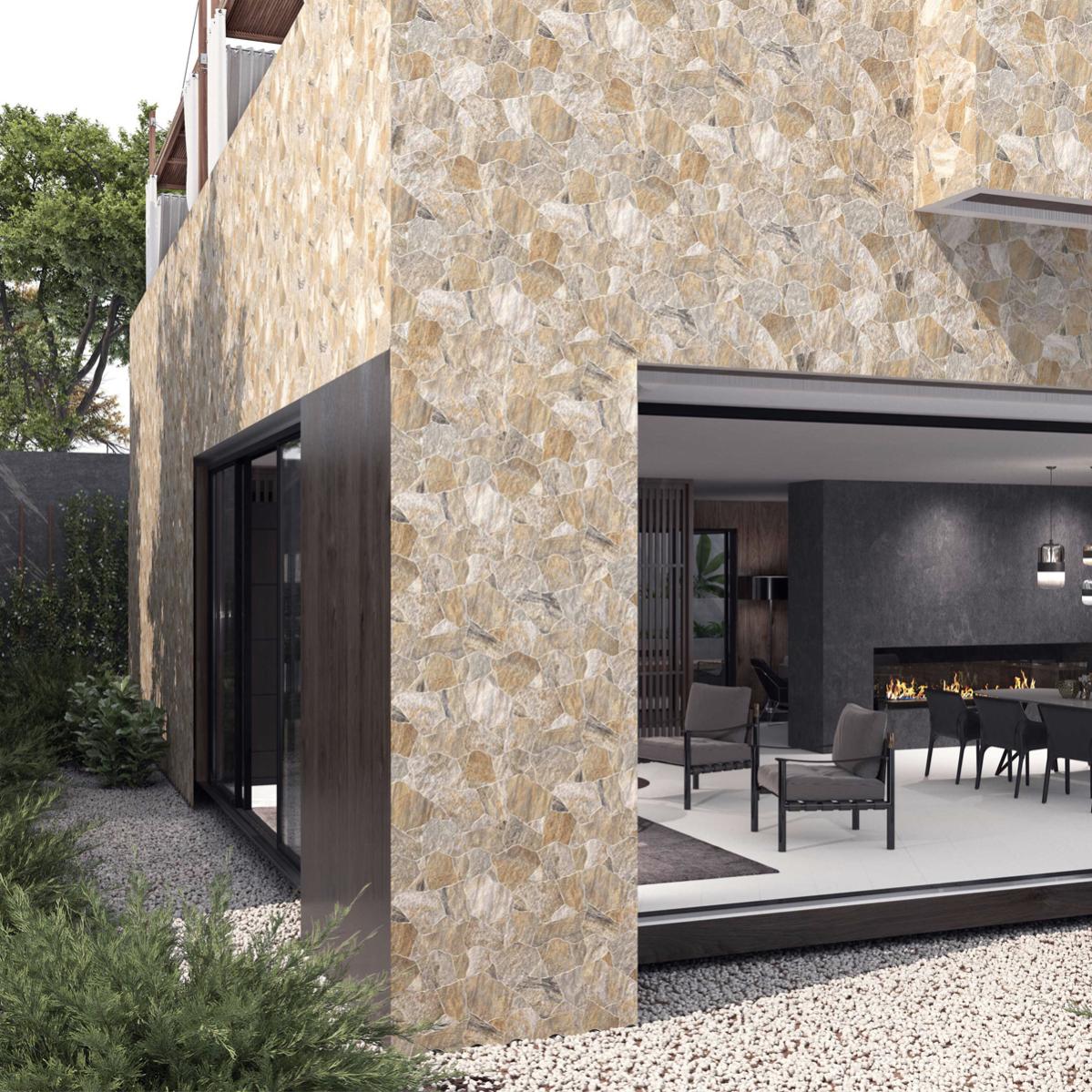 Carrelage effet parement Galets naturel 44x66 cm - Reflex Boutique ...