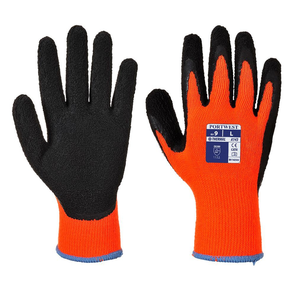 Gants Thermique Soft Grip Portwest Orange 8 | Leroy Merlin