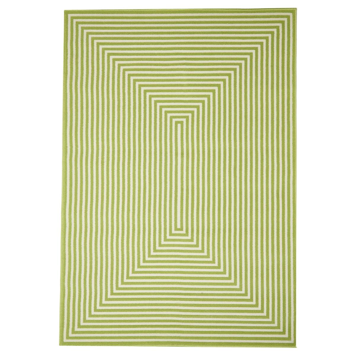 Tappeto esterno grande per terrazza e balcone economico BRAID GREEN cm ...