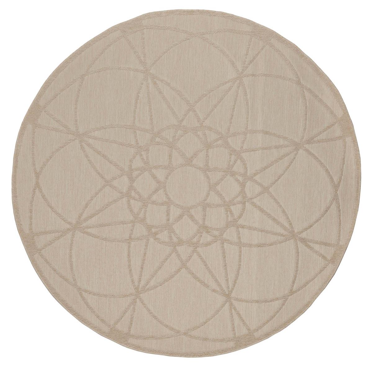 Tappeto rotondo elegante sitle moderno colore avorio TONDO ECRU ...