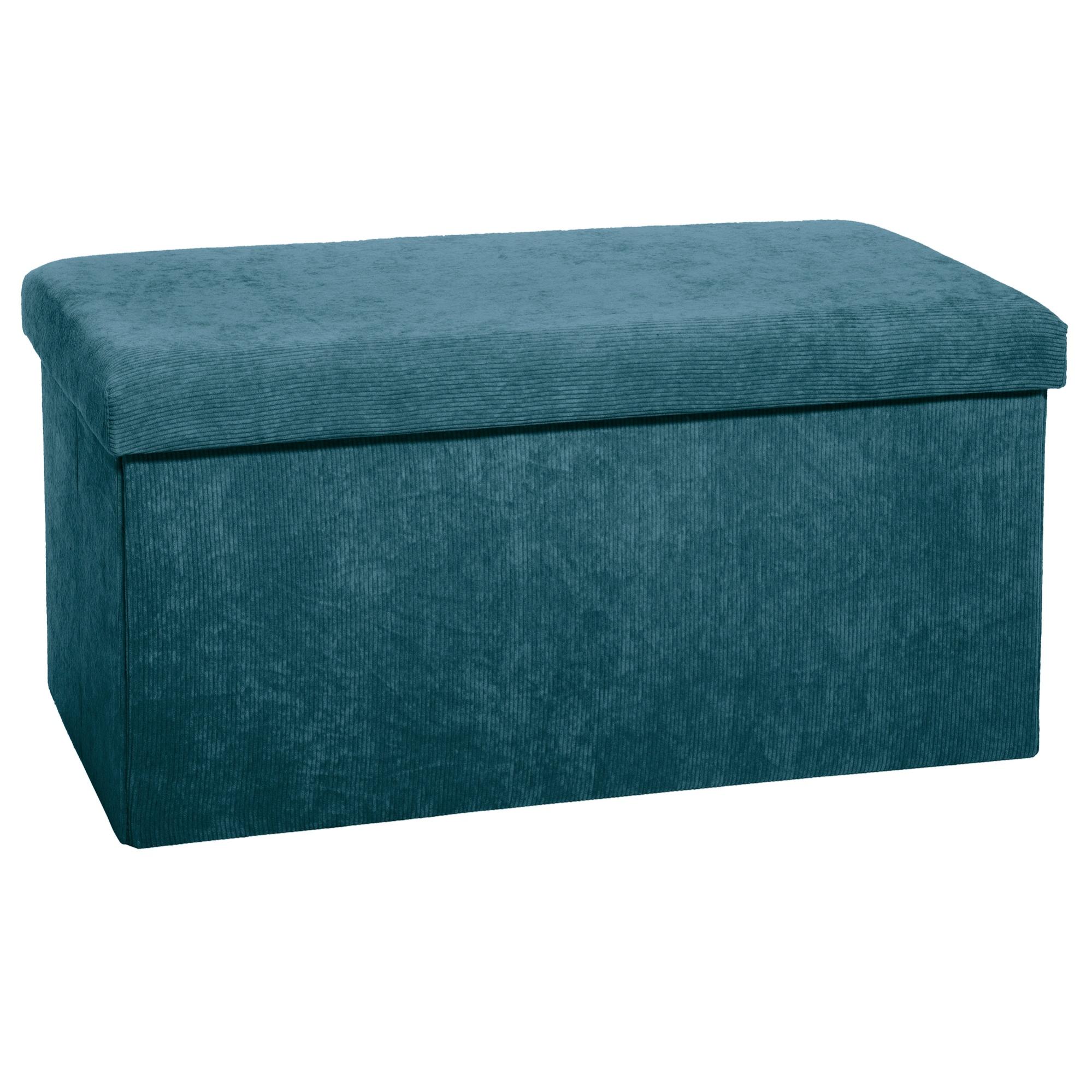 Puf plegable azul | Leroy Merlin