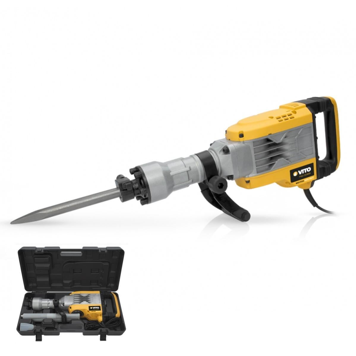 Martillo demoledor 1700W 50 Julios VITO 2000 impactos/min 2 cinceles ...