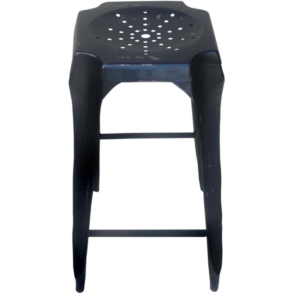 Tabouret de bar vintage Noir Antic Line Créations | Leroy Merlin