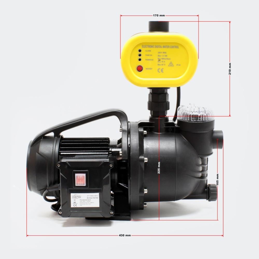 MercatoXL Acqua pompa funziona giardino con pressostato pompa 4600L / h ...