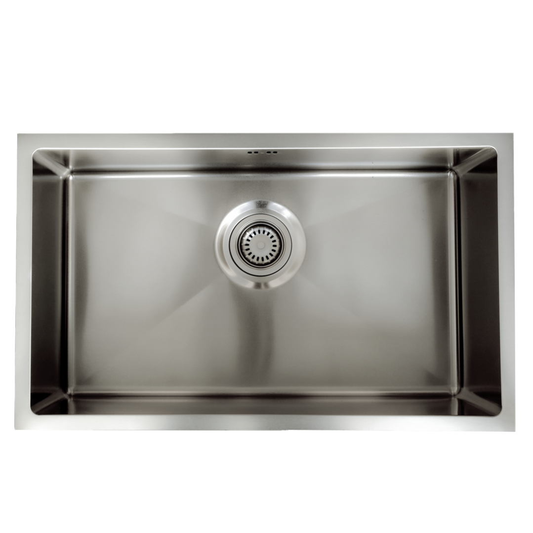 Luisa lavello a vasca singola 76x45 inox acciaio spazzolato | Leroy Merlin