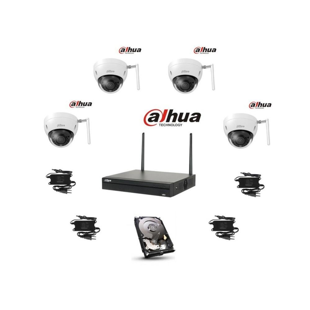 Kit video wifi dahua 4 domes 4mp | Leroy Merlin