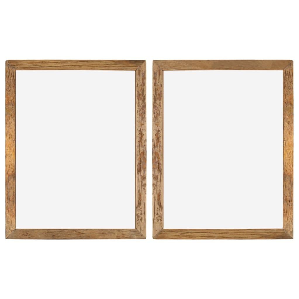 Cadres photo 2 pcs 90x70cm Bois de récupération solide et verre vidaXL ...