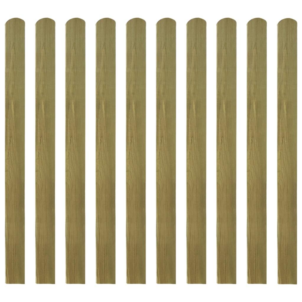 Lattes imprégnées de clôture 20 pcs Bois 120 cm vidaXL | Leroy Merlin