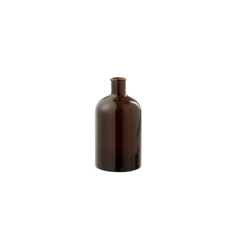 Vase bouteille en verre marron 12x12x22 cm | Leroy Merlin