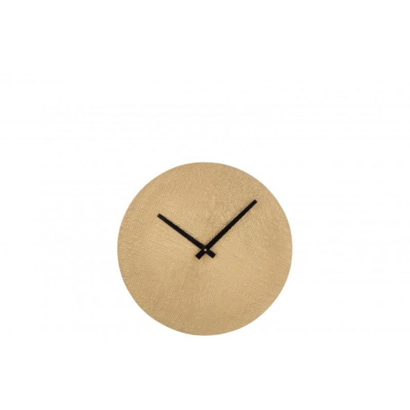 Horloge texture jute alu or small 38 cm | Leroy Merlin
