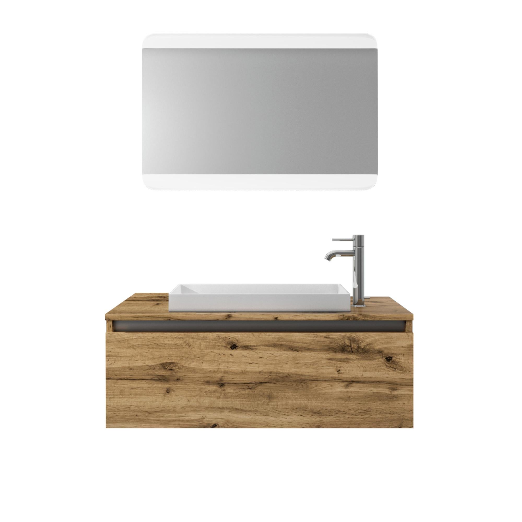 Composizione 3 Pezzi Aurora Rovere Miele | Leroy Merlin