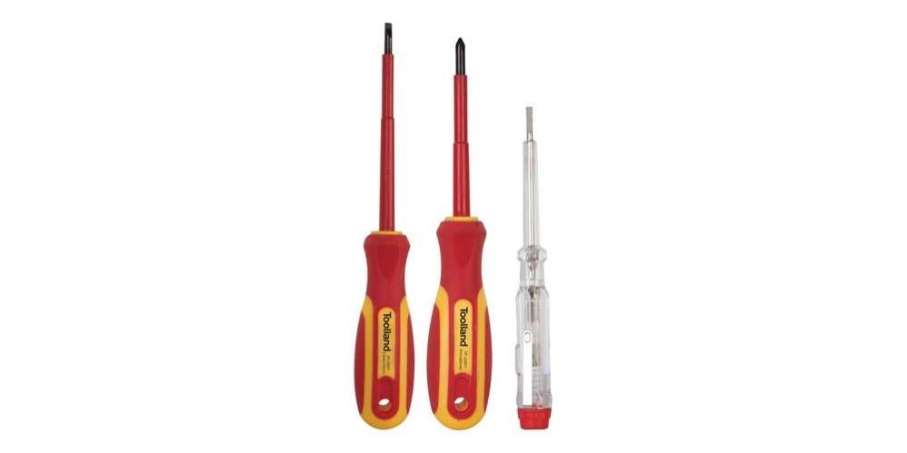 Hand Tools SET OF 2 INSULATED SCREWDRIVERS + VOLTAGE TESTER | Leroy Merlin