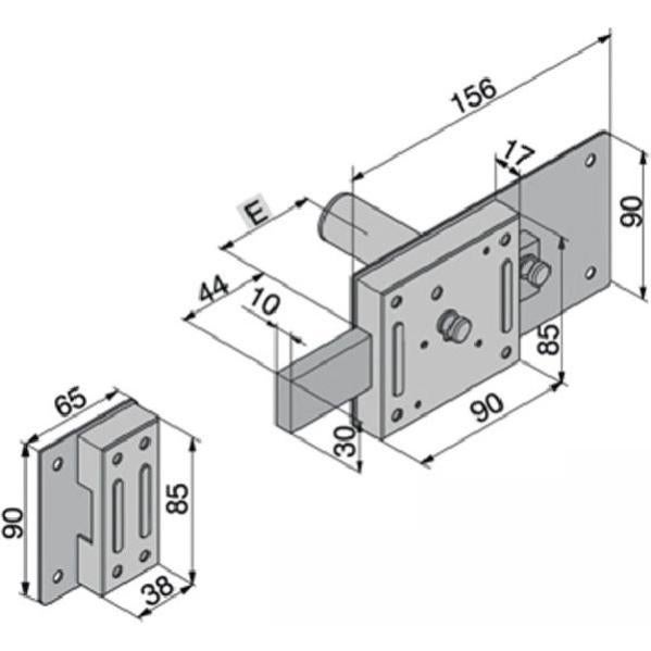 Welka Serratura Ferroglietto 4 Mandate 011.45.50.1 - 1145501 | Leroy Merlin