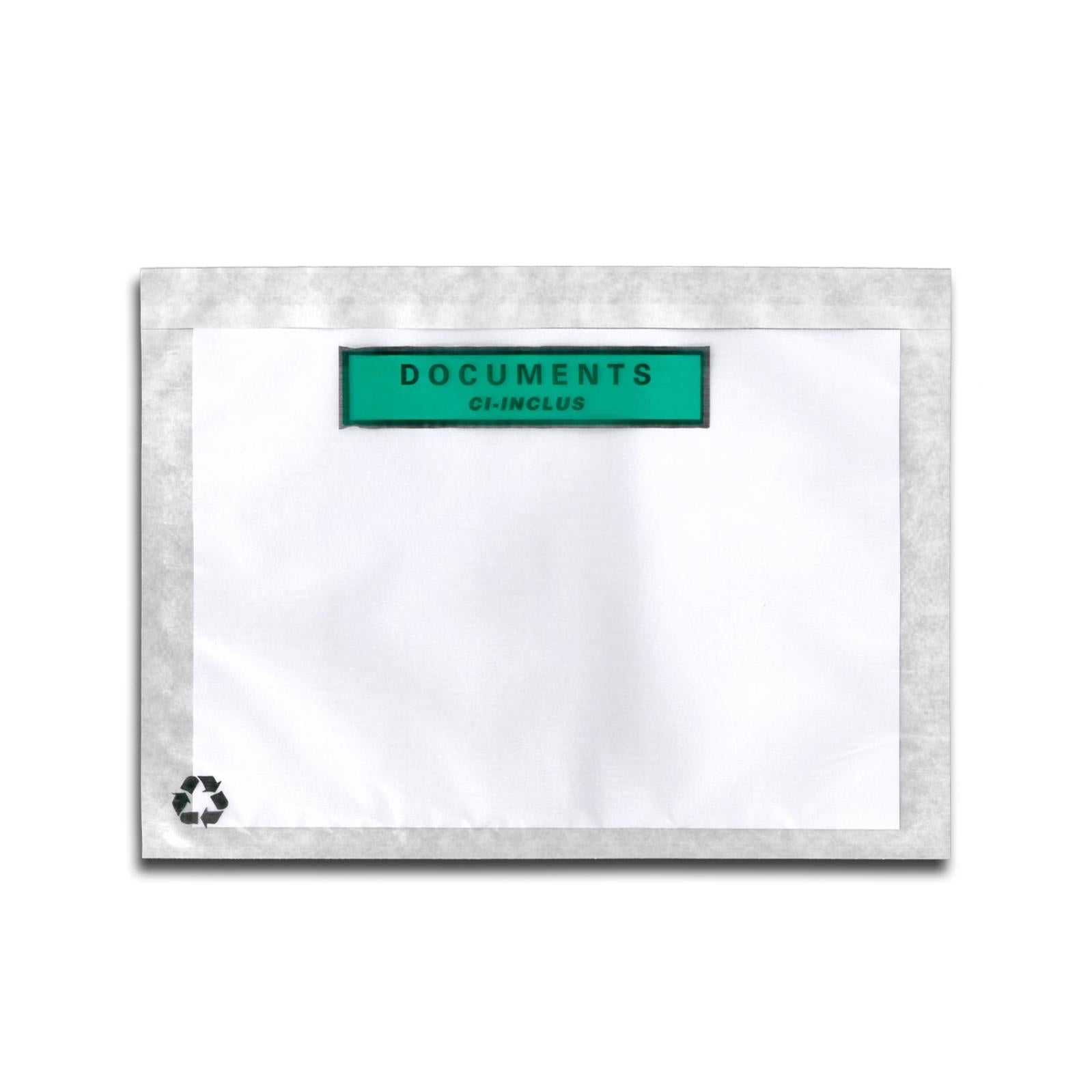 Lot de 100 Pochettes Documents ci-inclus PAPER-LIST A5 | Leroy Merlin