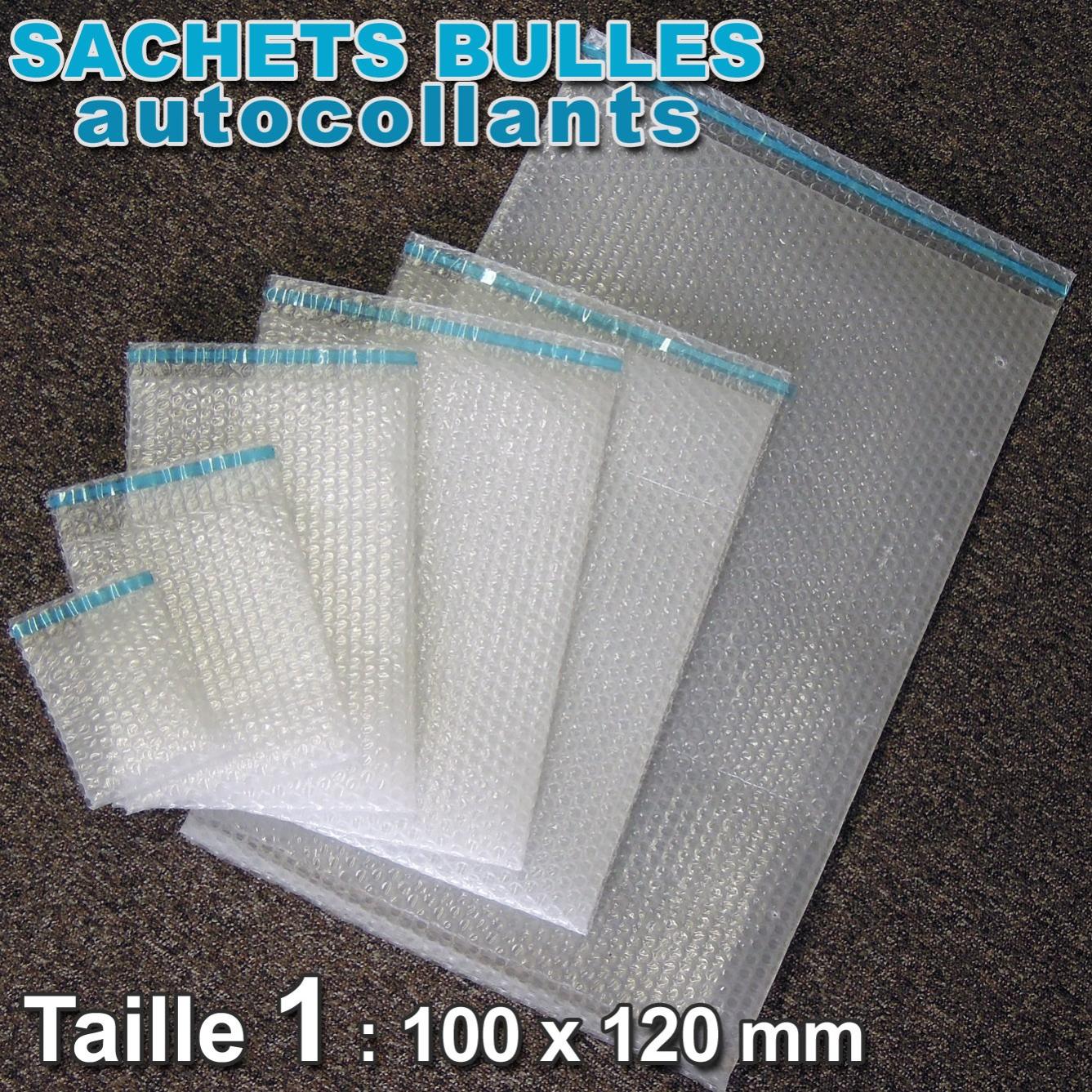 Lot de 50 Sachets bulles d'air 100x120 mm avec rabat adhésif | Leroy Merlin