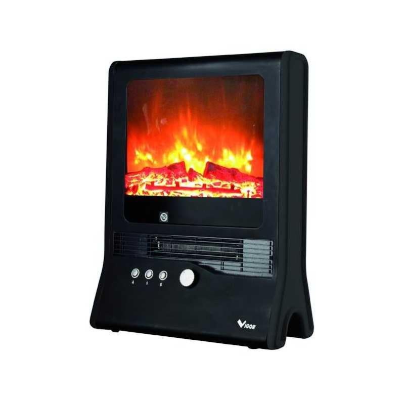 Stufa Elettrica Vigor Mirzia Caminetto 2000 Watt | Leroy Merlin